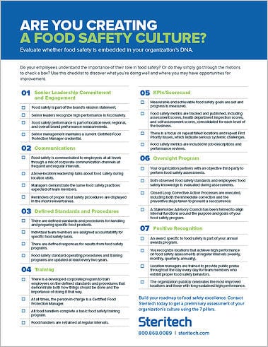 7 Pillars of Food Safety